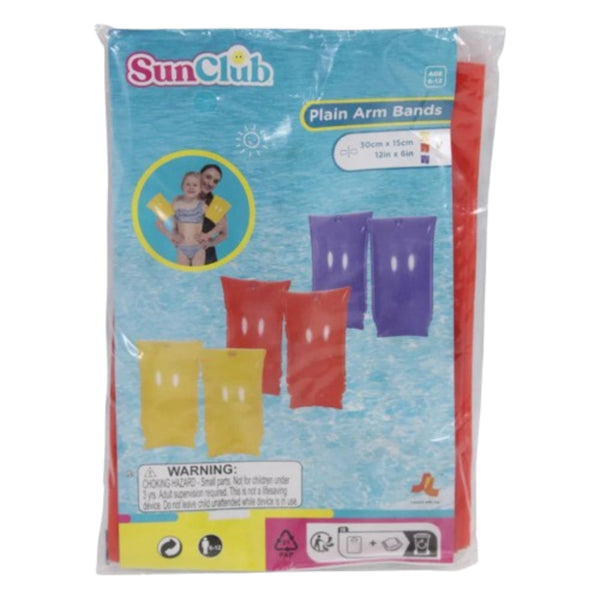 Sun Club Plain Arm Bands – Red – Ourkids