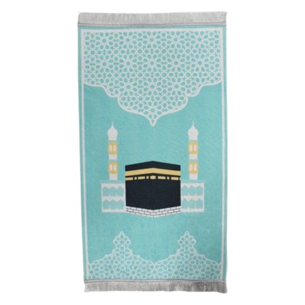 Aqua Prayer Mat With Ka'aba – Ourkids