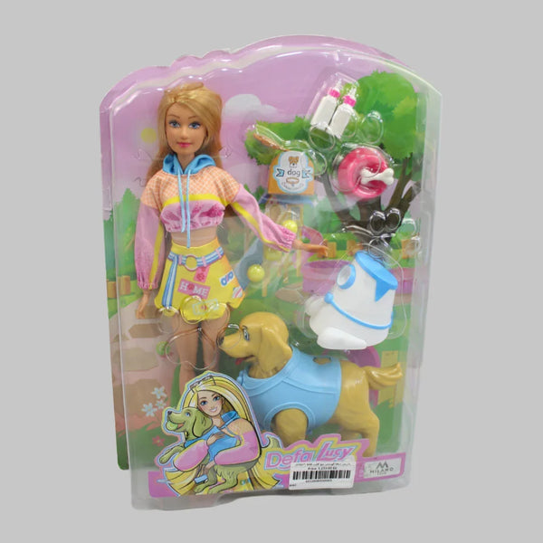 Defa Lucy Doll And Pet Dog Set – Ourkids